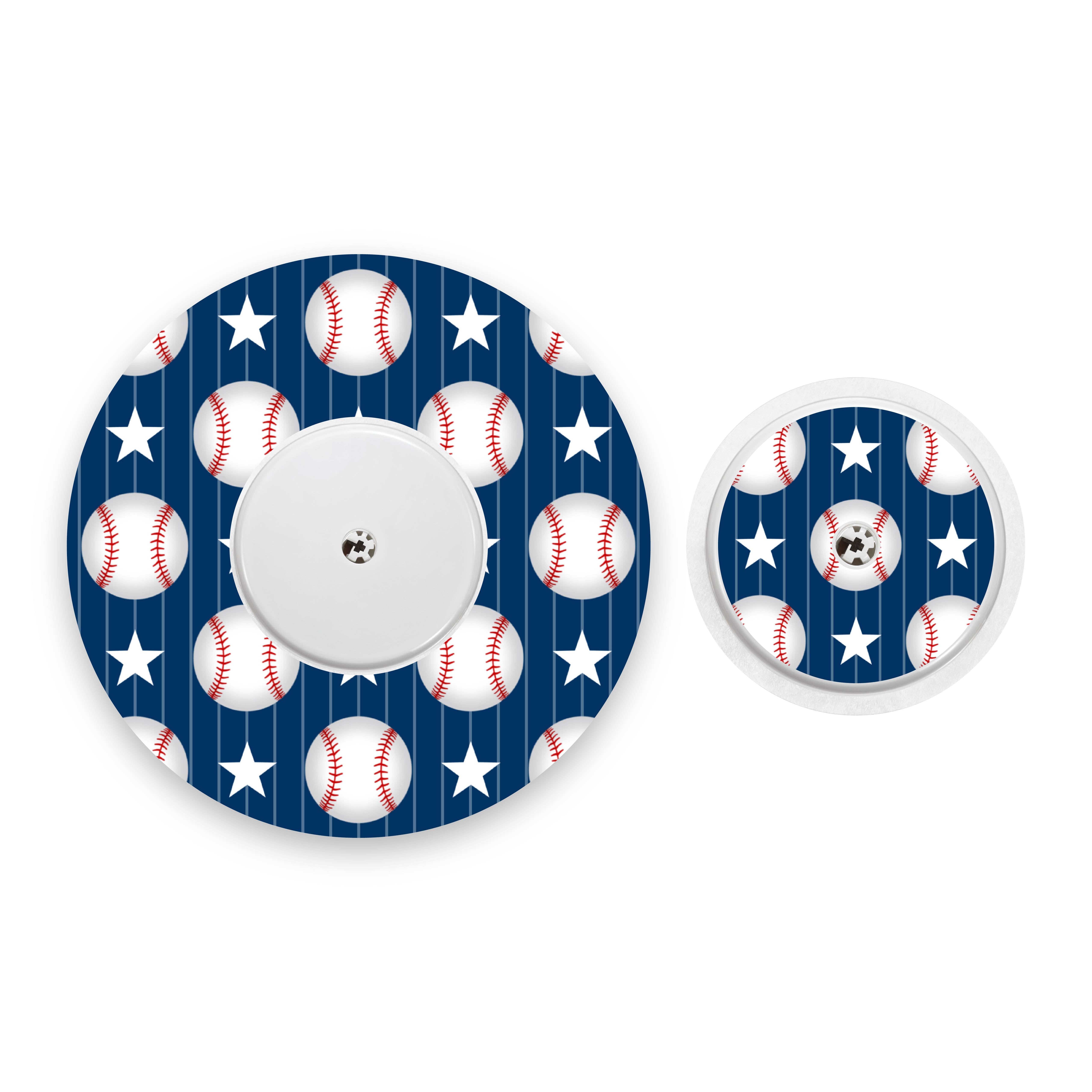 Baseball Freestyle Libre 2 Diabetes Patch with Matching Vinyl Centre S ...