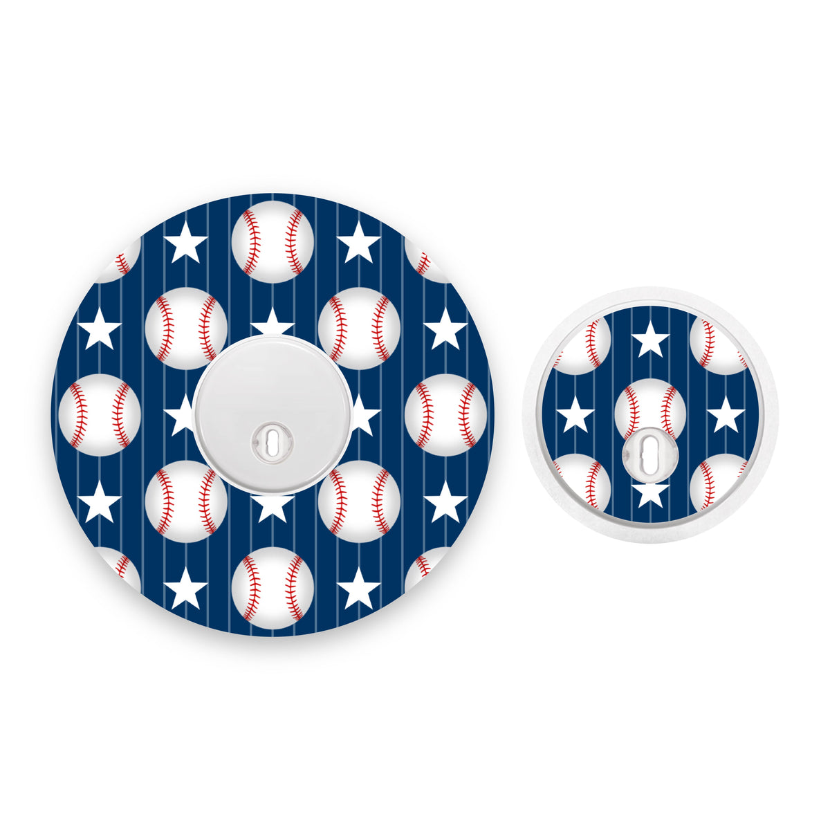 Baseball Freestyle Libre 3 Diabetes Patch with Matching Vinyl Centre S ...