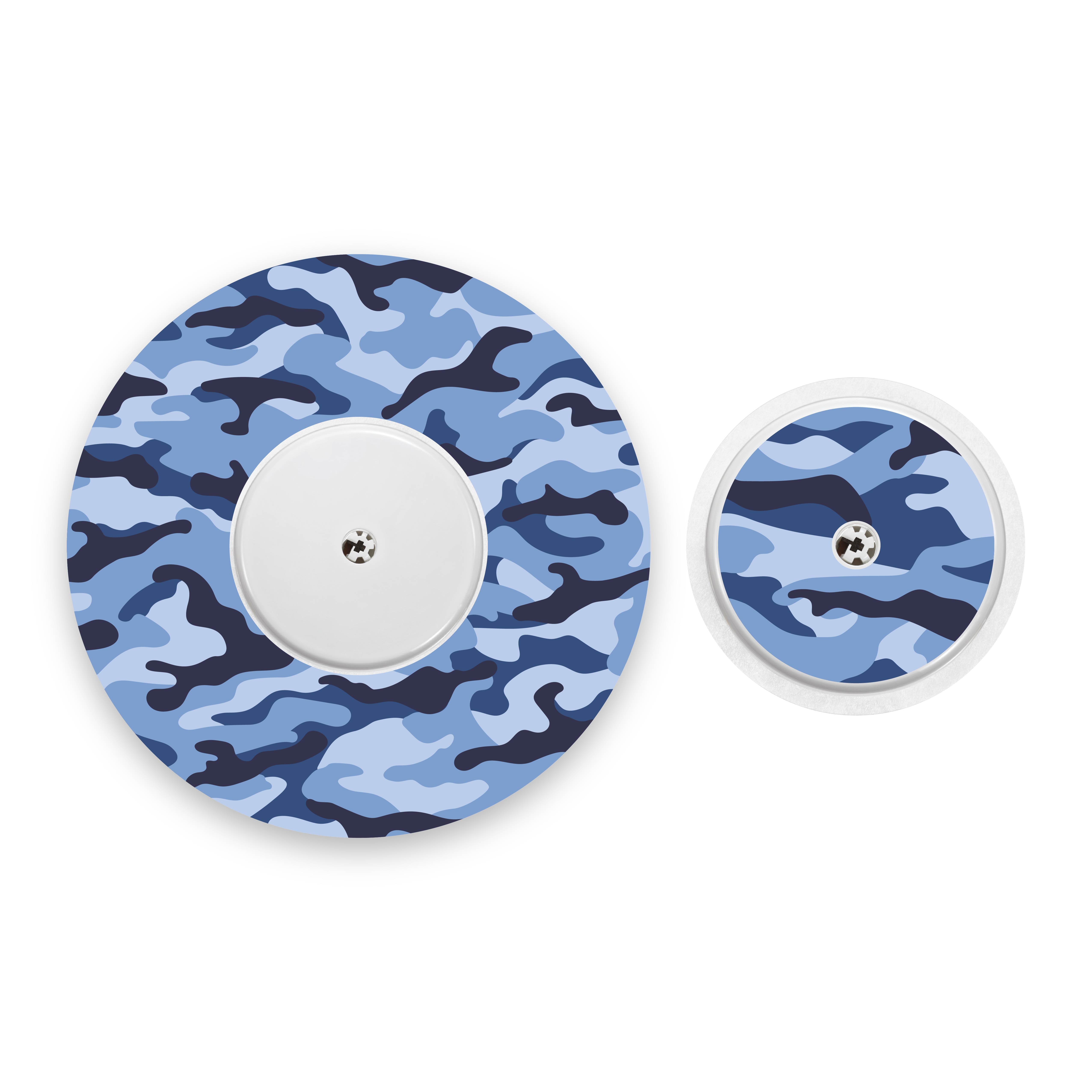 Blue Camouflage Freestyle Libre 2 Diabetes Patch with Matching Vinyl C ...