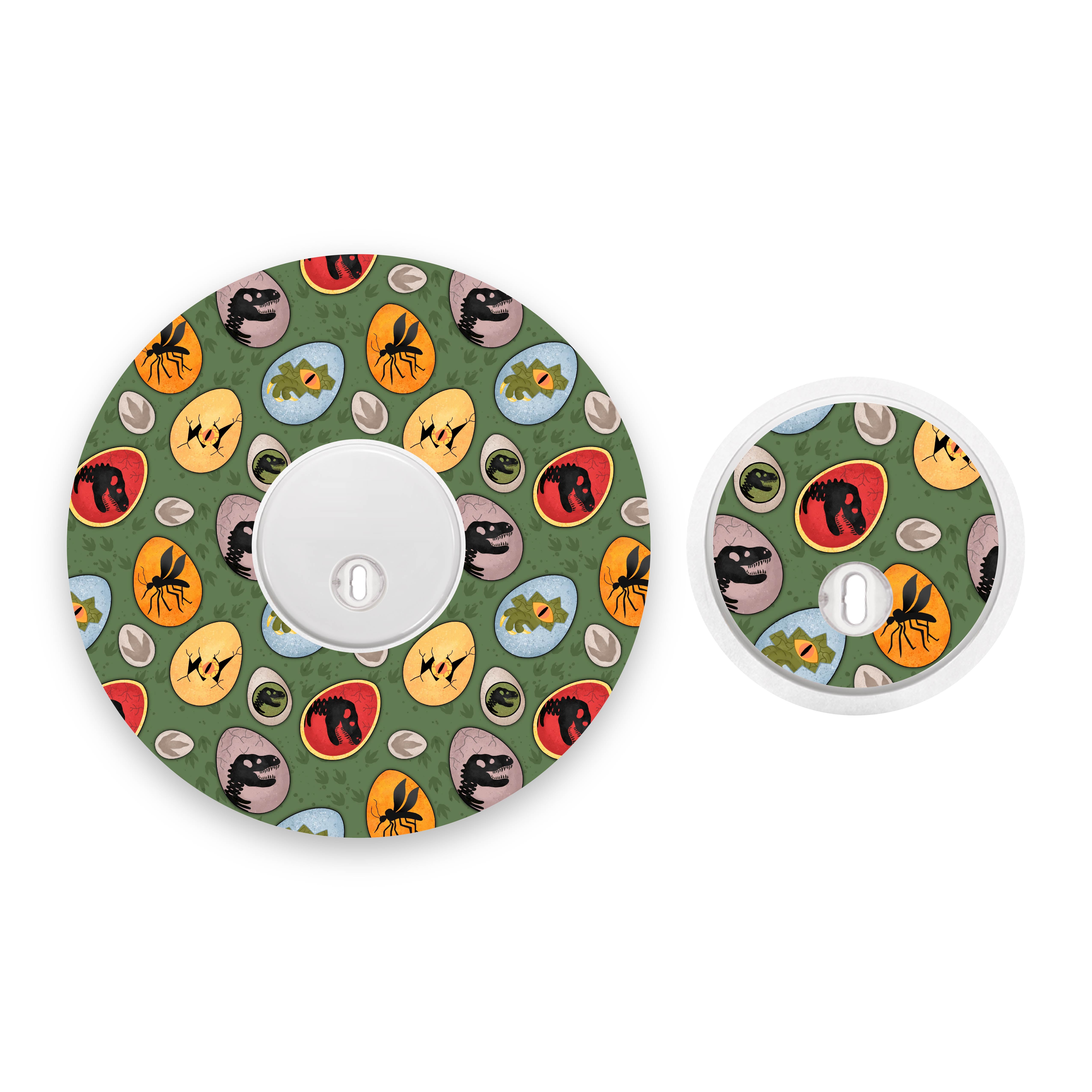 Dinosaur Eggs Freestyle Libre 3 Diabetes Patch with Matching Vinyl Cen ...