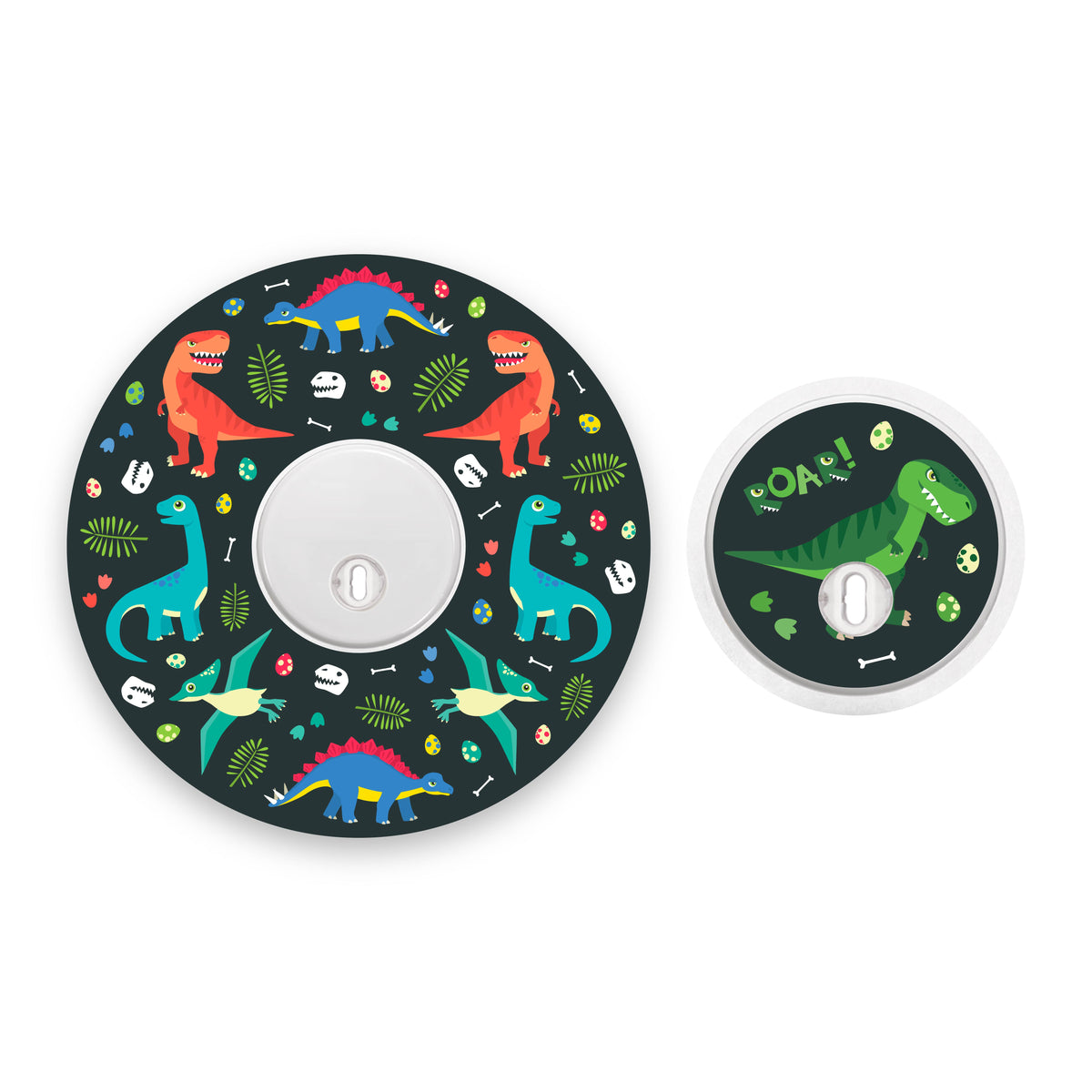 Dinosaur Freestyle Libre 3 Diabetes Patch with Matching Vinyl Centre S ...