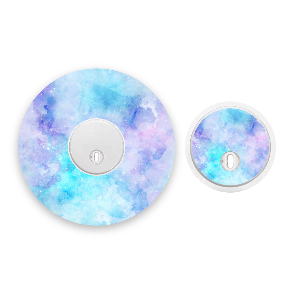 Aqua Watercolour Freestyle Libre 3 Diabetes Patch with Matching Vinyl ...